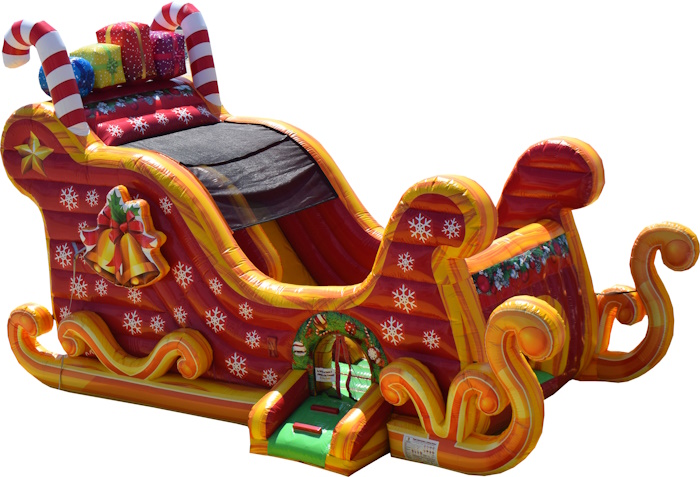Santa Sleigh Slide - Bounce 'N' More